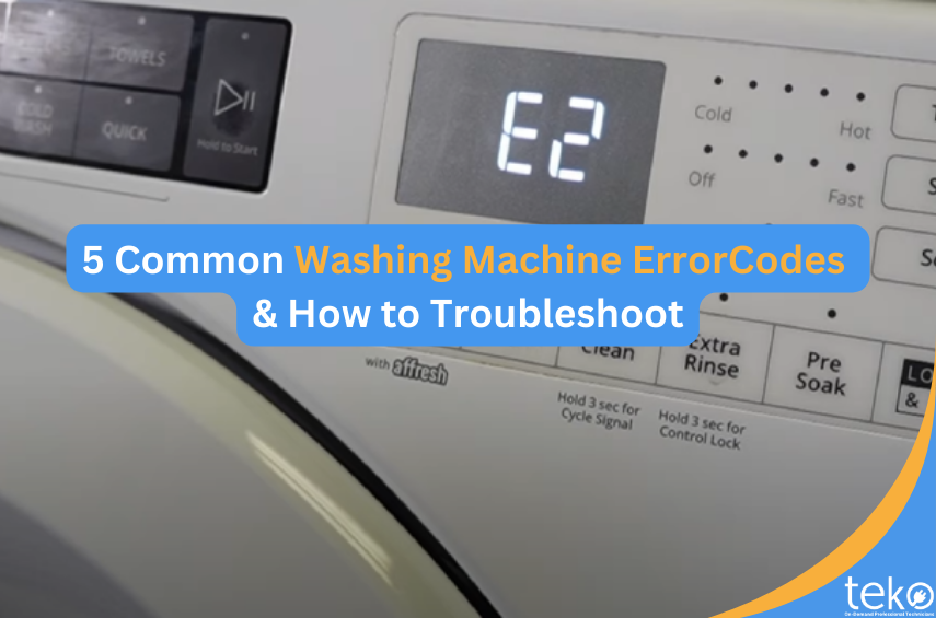 5 Common Washing Machine Error Codes & How to Troubleshoot - Tips by ...