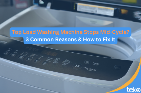 Top Load Washing Machine Stops Mid-Cycle? 3 Common Reasons & How to Fix ...